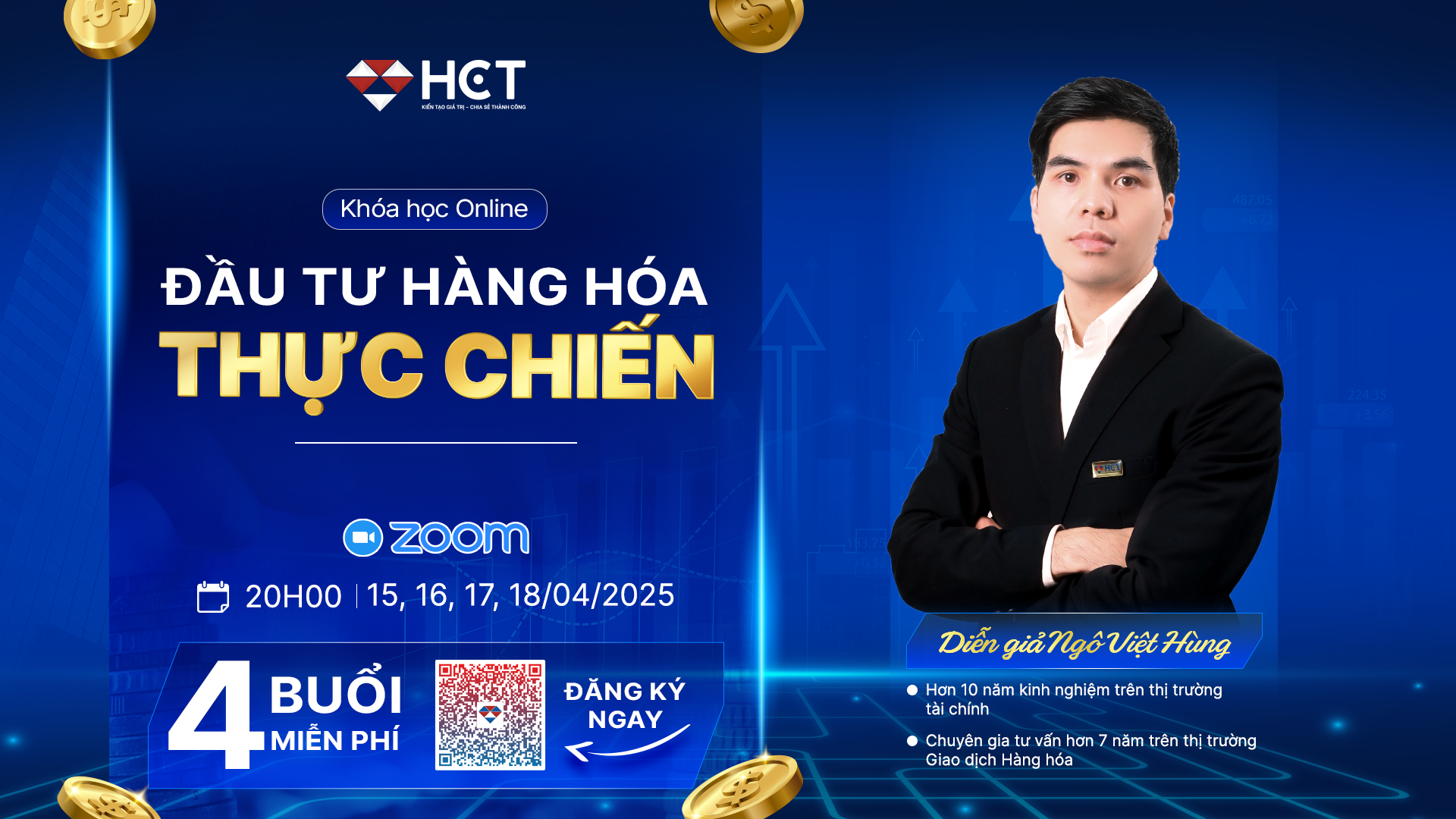 Khóa học online - Đầu tư hàng hóa thực chiến | HCT